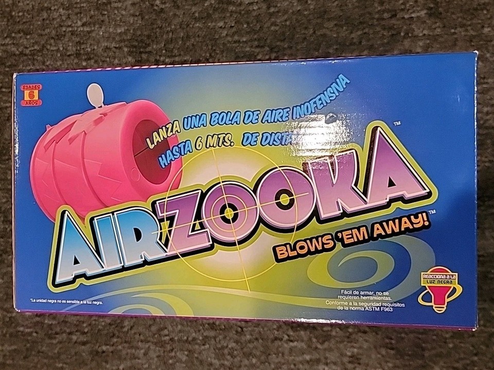 Airzooka Air Blaster Toy New in Box Squirrel Products Black | eBay