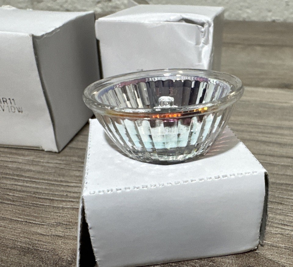 2 Pack 10 Watt MR11 12 Volt Precision Reflector Fiber Optic Bulb 10W ...