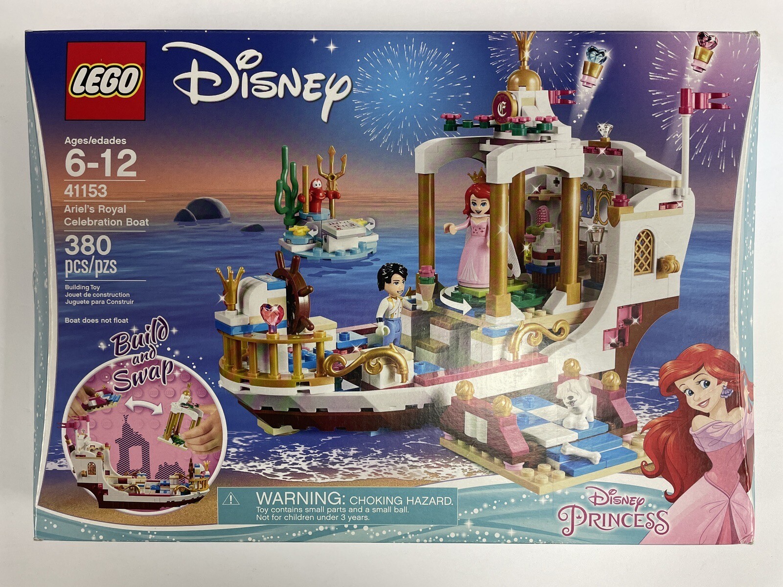 LEGO Ariel’s Royal Celebration Boat 41153 - Disney Princess - New ...