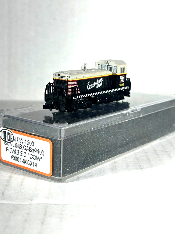 CON-COR N SCALE SW1200 POWERED COW BURLINGTON ROUTE 01-005014 | eBay