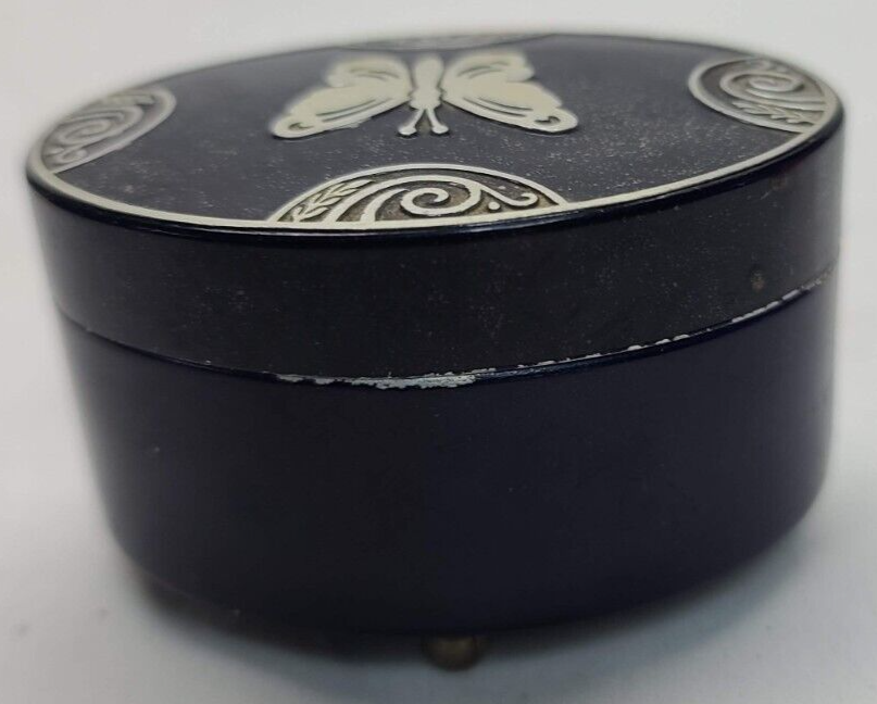 Vintage No 21 Powder Lucretia Vanderbilt Rachel Boudoir Tin Box Silver ...