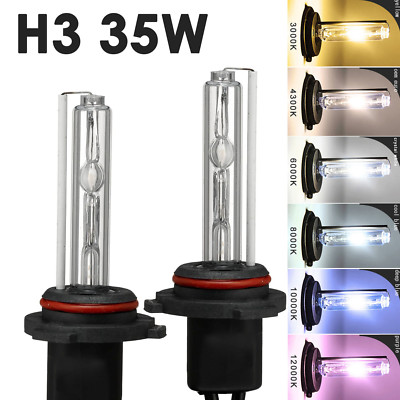 A1 2x XENON H3 HID Bulbs AC 35W Premium Replacement Fog Light with Wire ...