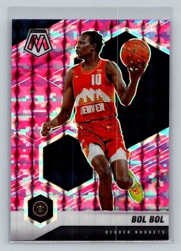 Bol Bol 2020-21 Panini Mosaic #169 Mosaic Camo Pink Denver Nuggets C20 ...