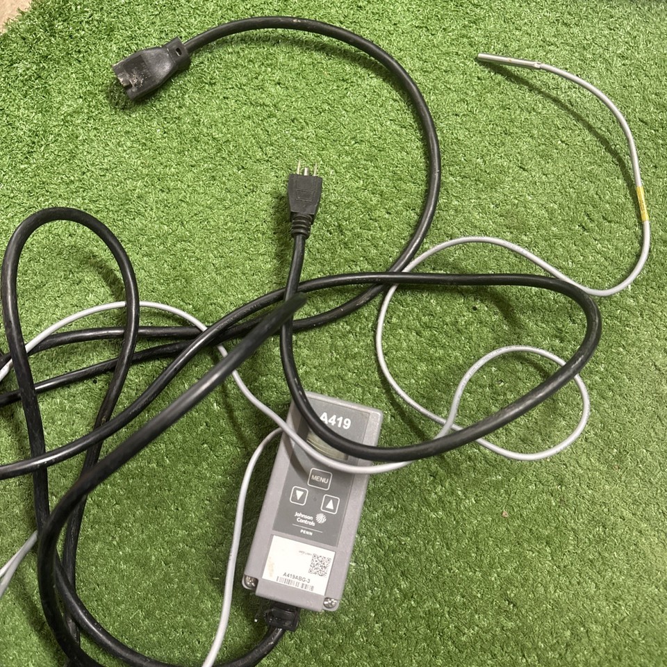 Johnson Controls A419 Digital Controller With Temperature Probe | eBay