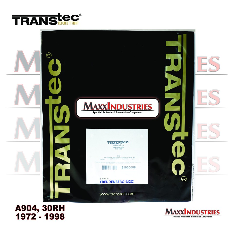 A904 TF6 Transmission Rebuild Kit Transtec Master Kit less Steels 1972 ...