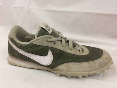 Nike Womens 9 M Green Beige Golf Shoes Soft Sneaker Athletic Mesh Suede ...