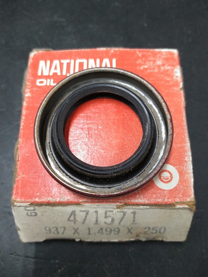 National 471571 Oil Seal .937" x 1.499" x .250" Double-Lip with Inner ...
