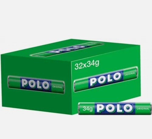 NESTLE POLO ORIGINAL MINTS BOX OF 32 ROLLS 32x34g Sweets Mint Refresh ...