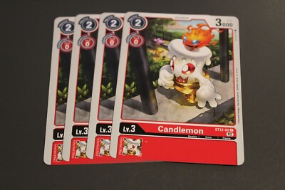 Digimon TCG (2020) - ST12-02 - 4x Candlemon - Red - Common | eBay