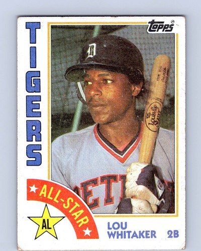 1984 Topps #398 Lou Whitaker Detroit Tigers All-Star Baseball Card | eBay