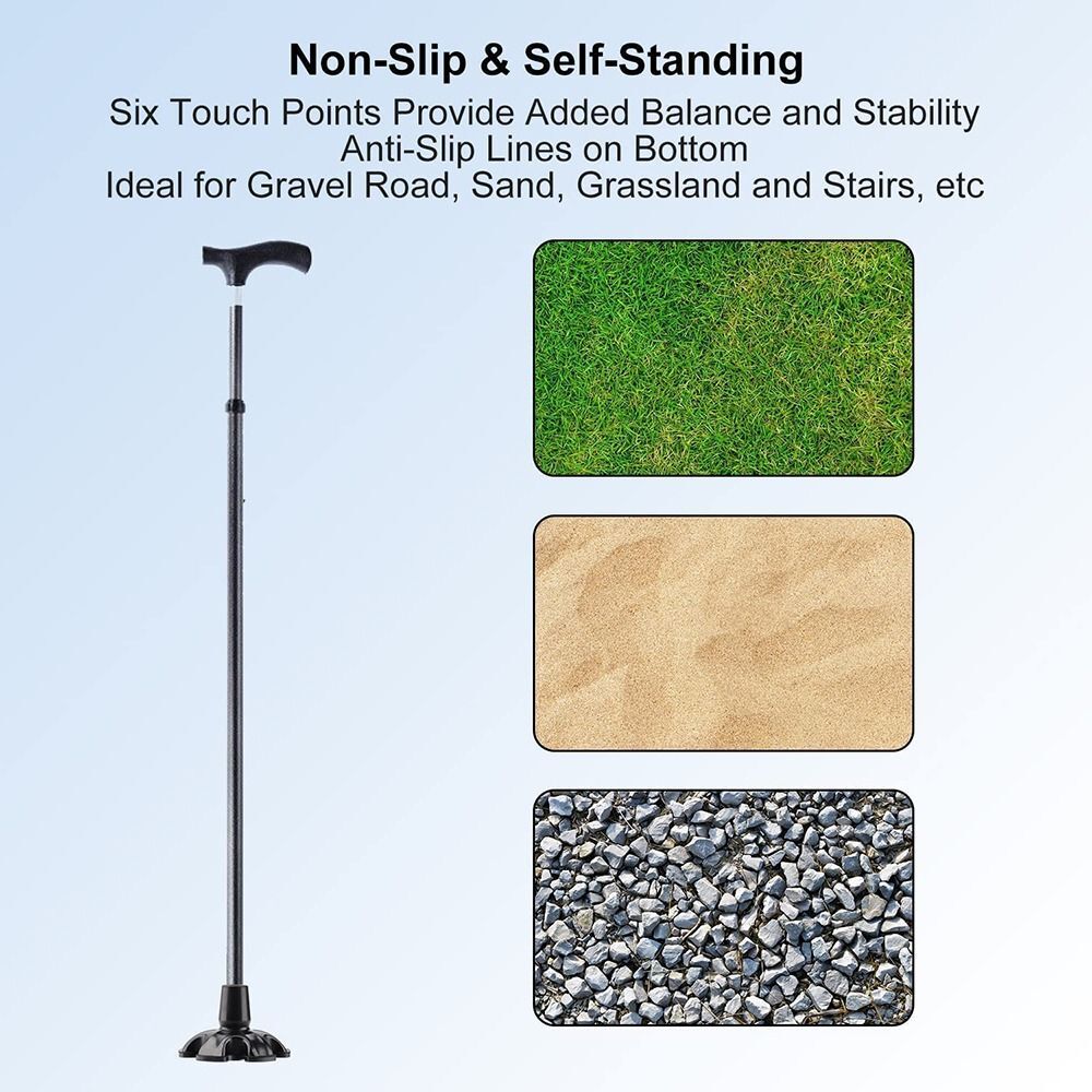 Accessories 4 Leg Walking Stick Self Standing Cane Tip Tripod Stand ...