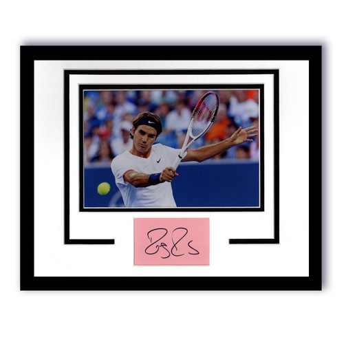 Roger Federer AUTOGRAPH Signed U.S. Open Tennis Custom Framed 11x14 ...