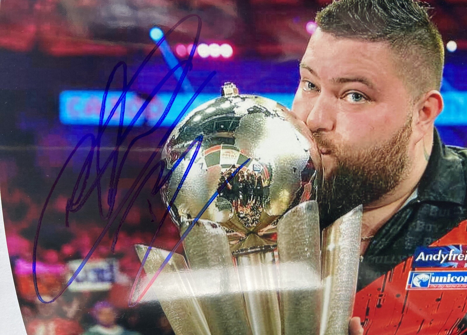 Michael Smith signiert Darts WM Original Unterschrift Autogramm Signed ...