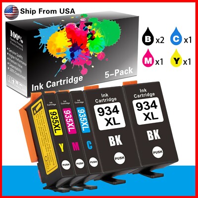 5 PK 934XL 935XL Ink Cartridge for Officejet Pro 6820 6230 6835 6220 | eBay