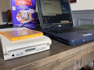 Vintage NEC Multispin 3X CDR-500 external SCSI Triple Speed CD-ROM ...
