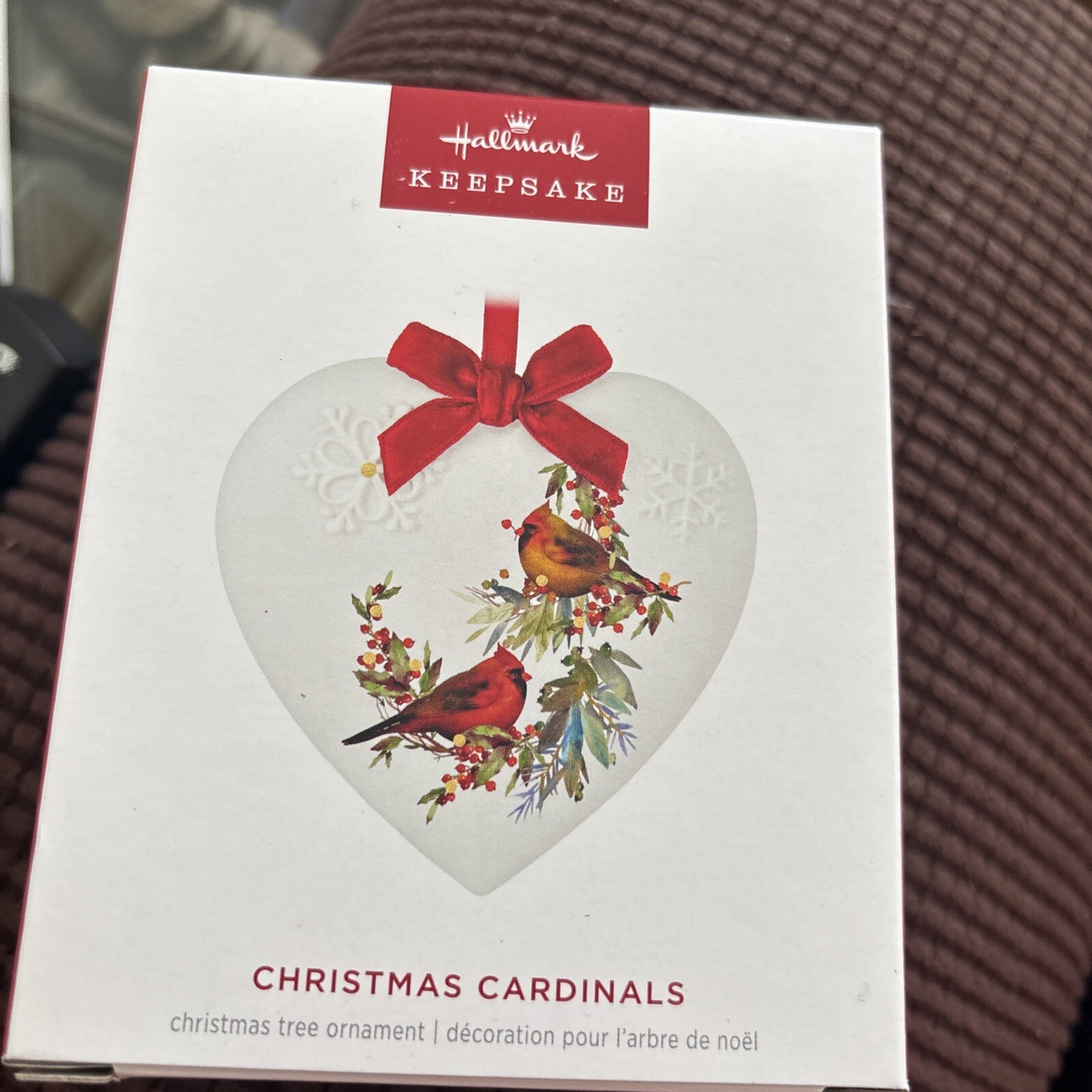 Hallmark 2024 Keepsake Ornament ~ CHRISTMAS CARDINALS ~ PORCELAIN ~ NEW ...