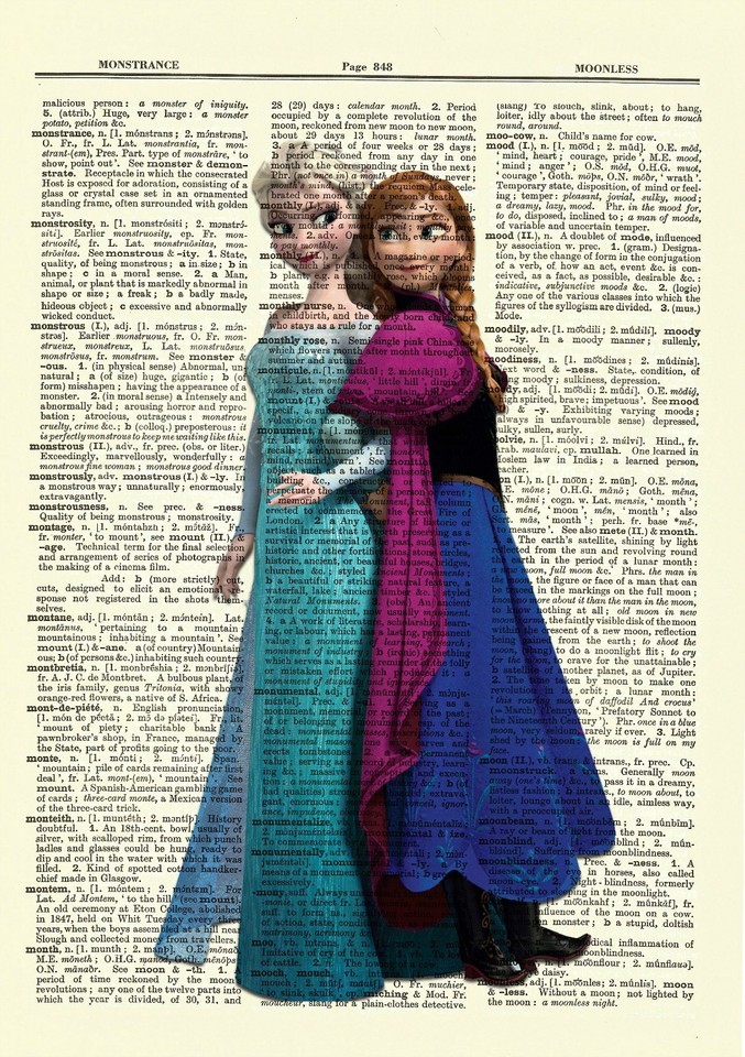 Frozen Elsa & Anna Dictionary Art Print Poster Picture Book Disney ...
