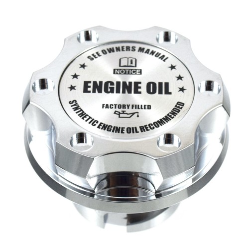 Chrome Oil Cap Filler Racing Billet Silver Engine Oil Fits LS1 LS2 LS3 ...