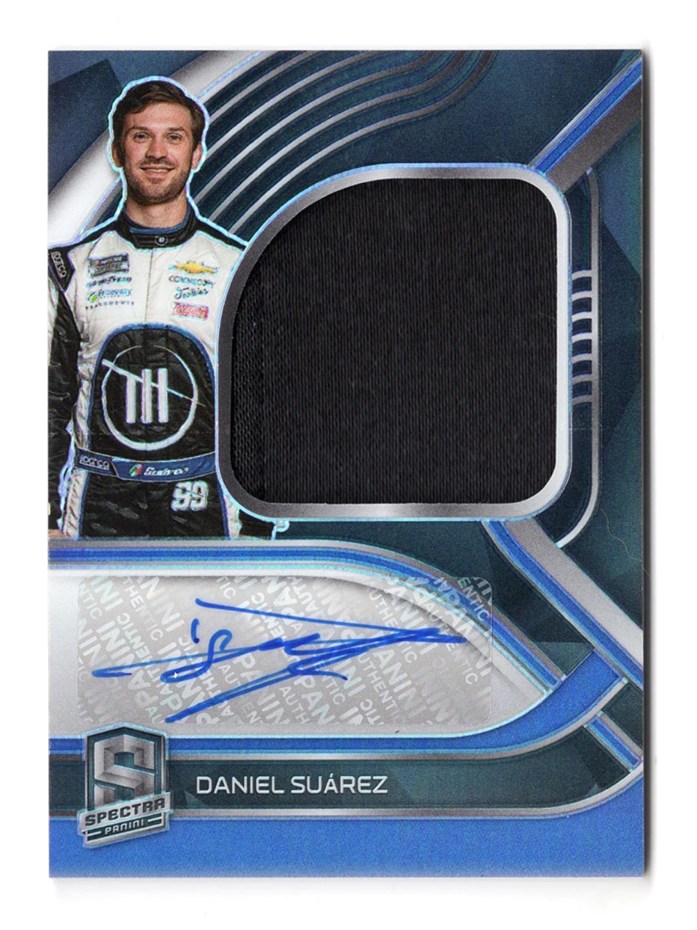 Daniel Suarez 2022 Panini Chronicles Spectra Racing SILVER PRIZM RELIC ...