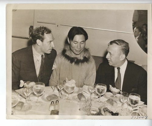 1939 ESKIMO HONORED BY SCIENTISTS VINTAGE ORIGINAL PHOTO VERY RARE ...