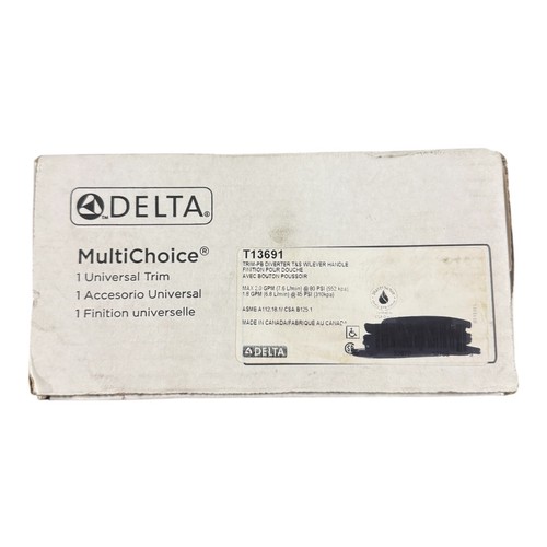 Delta Faucet Classic Series Tub/Shower Trim Push Button Diverter Chrome ...