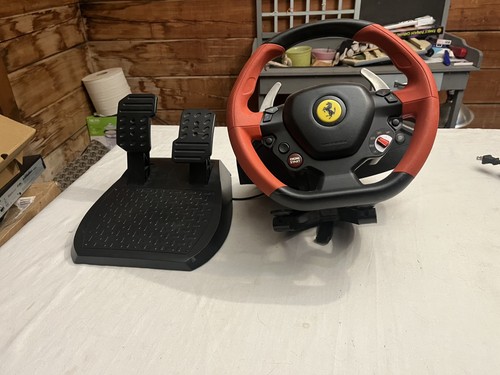 Thrustmaster Ferrari 458 Spider (4460105) Wheel And Pedals Set XBox 360 ...
