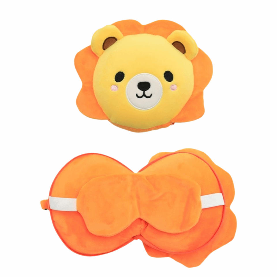 2 in 1 Travel Eye Cover Cartoon Napping Sleeping Pillow Sleeping Mask ...