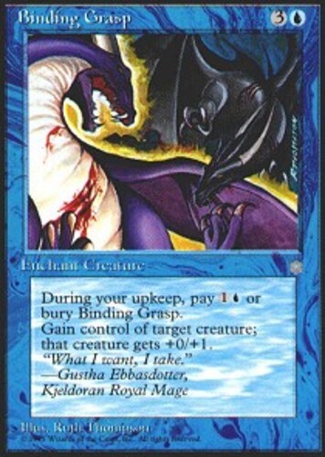 MTG: Binding Grasp [Moderately Played] Ice Age Magic the Gathering CCG ...
