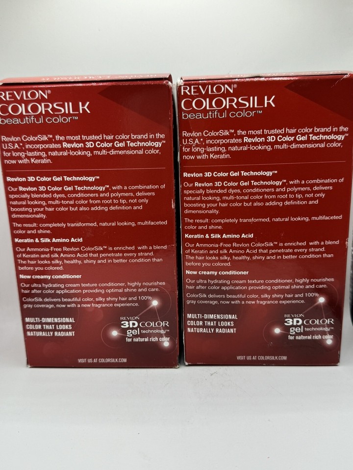 Revlon ColorSilk Beautiful Color Permanent Hair Color, 32 Dark Mahogany ...