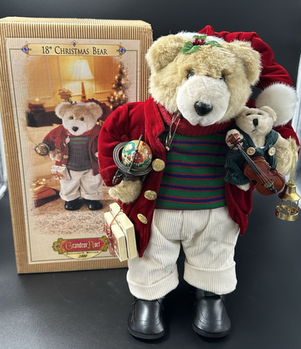 Grandeur Noel Collection 2000 Edition 18 In Christmas Plush Standing Bear in Box | eBay