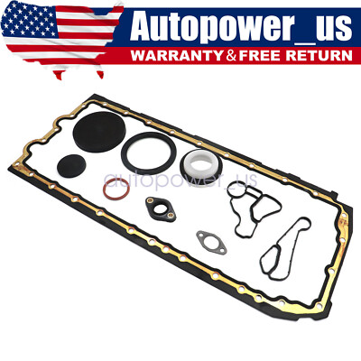Oil Pan Gasket Set w/ Oil Cooler Seal for BMW M135i 335i 435i 535i X5 ...