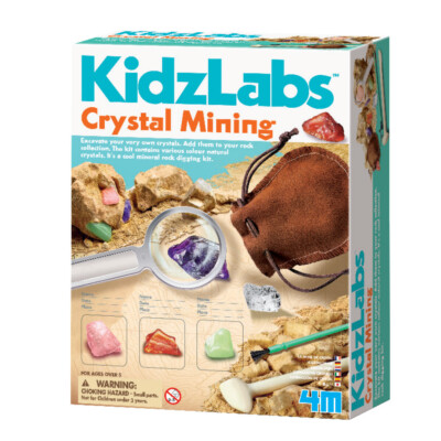 4M Kidzlabs Crystal Mining Kit, Dig for gem Stones, For Boys & Girls ...