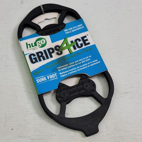 HuGo Grips-4-Ice Winter Traction, Over-Shoe Snow Cleats, 1 Size Fits ...