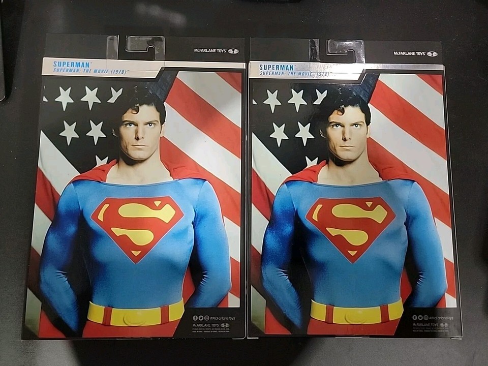 McFarlane SUPERMAN 1978 Christopher Reeve Superman & Platinum Chase ...