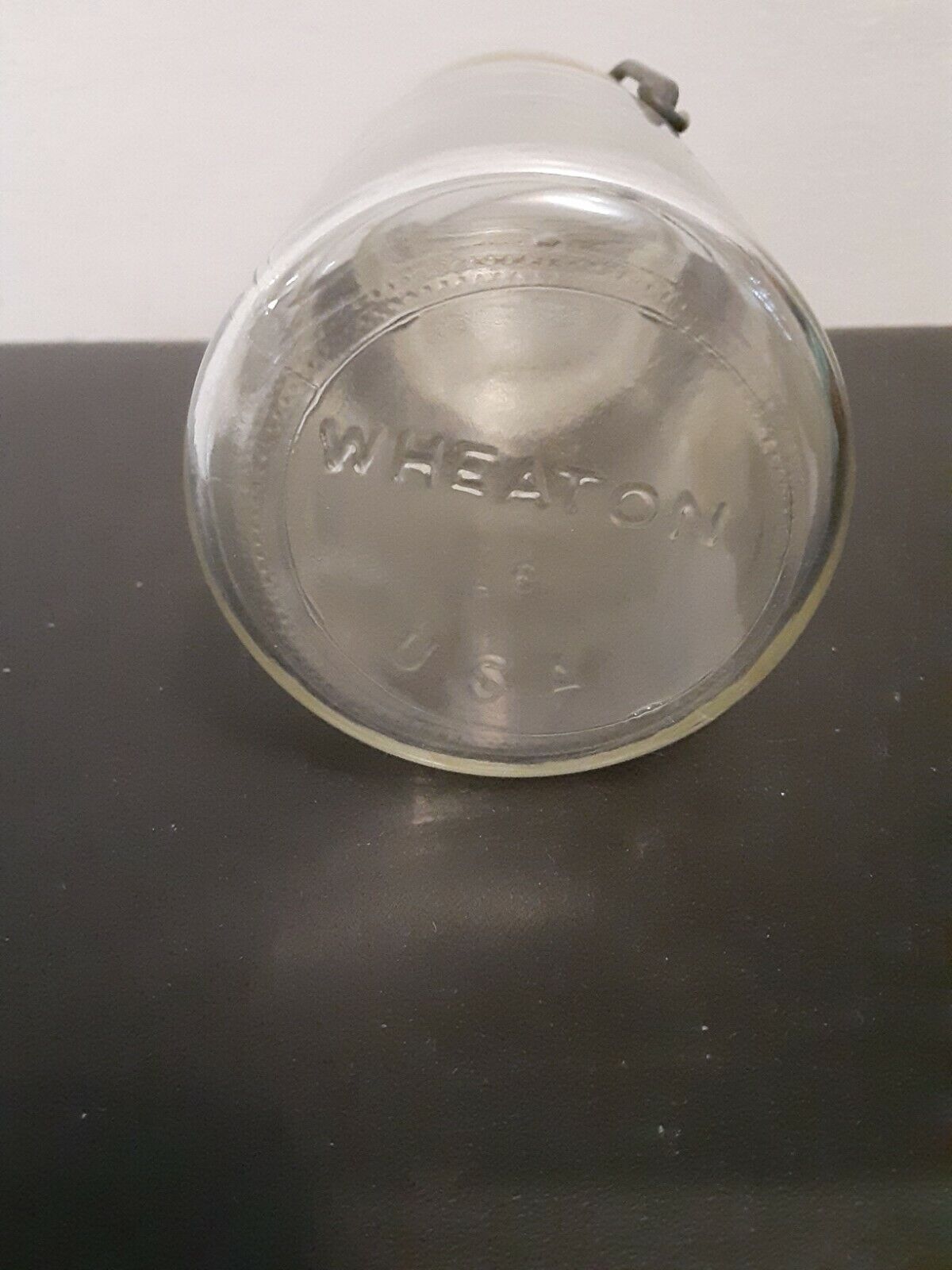 Vintage Clear Glass Wheaton USA No. 16 Canning Jar With Lid, Wire Bail ...