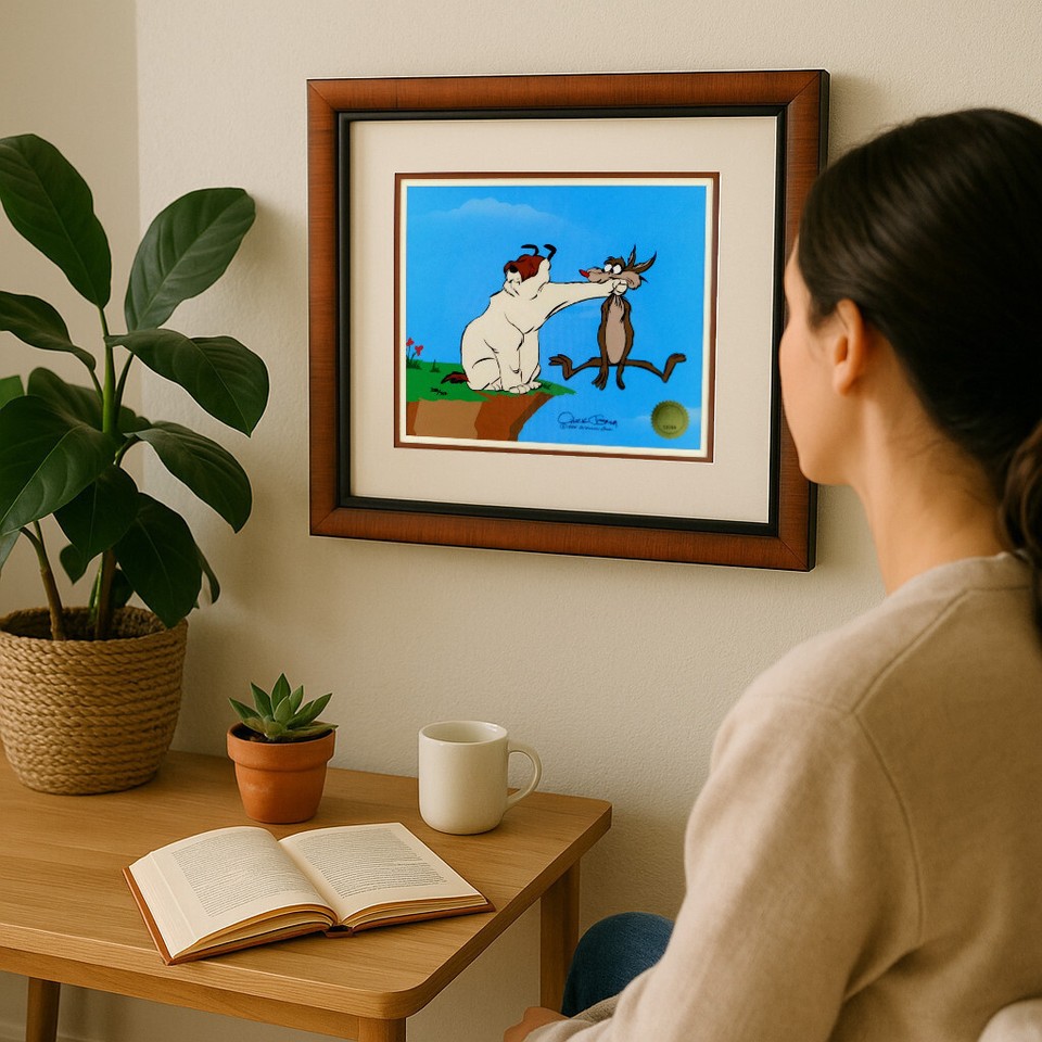 LOONEY TUNES Sam and Ralph Chuck Jones Signed Warner Bros. Cel Limited ...