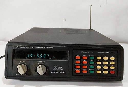 Realistic Programmable Scanner PRO-2020 POLICE FIRE EMS 20-112 Tested ...