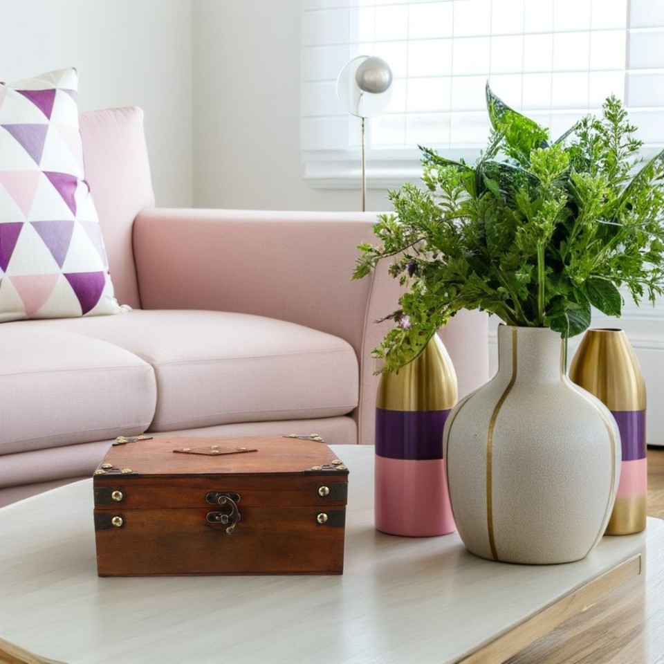 Vintage Jewelry Box Child Trinket Boxes Toy Treasure Chest for Kids ...