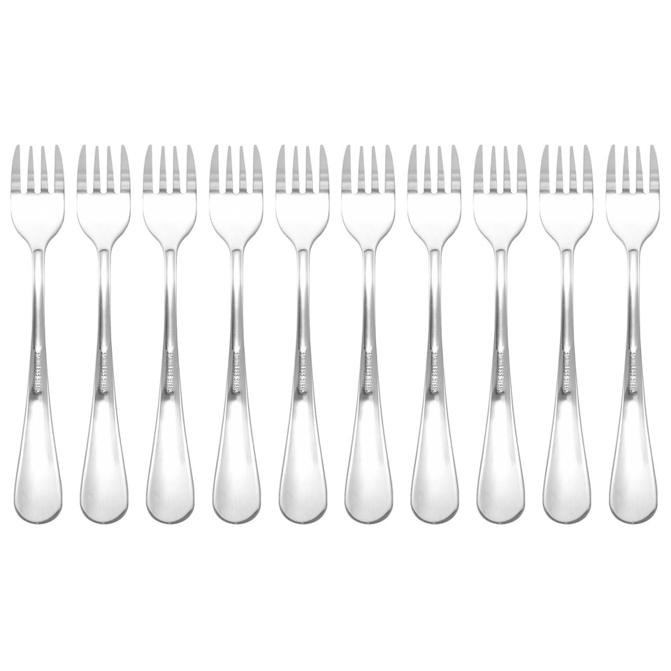 10PCS Fourchette de Table Acier Inoxydable Fourchette a Steak ...