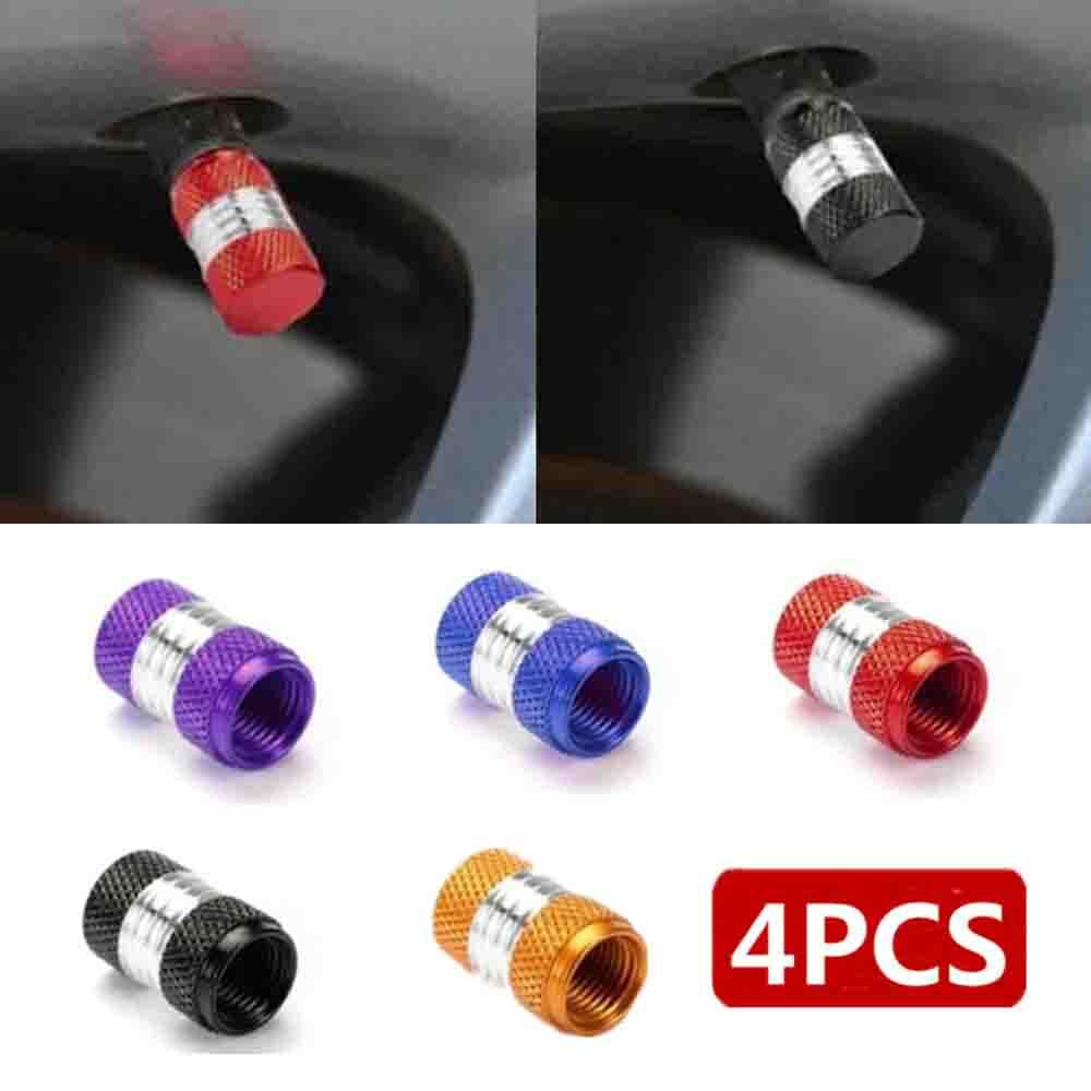 4pcs Car Wheel Tyre Tire Rim Air Valve Stem Cap Dust Cover Universal ...