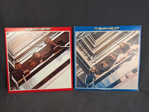 The Beatles Red 1962–1966 And Blue 1967-1970 Double Vinyl LP 1973 SKBO ...