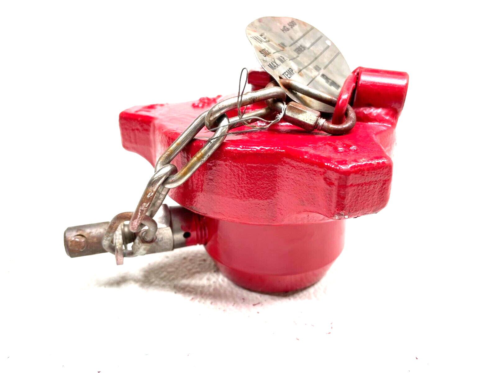 YALE 500 Threaded Closure 2" Class 600 XH Butt Weld End w/ 1/2" NPT Tap ...