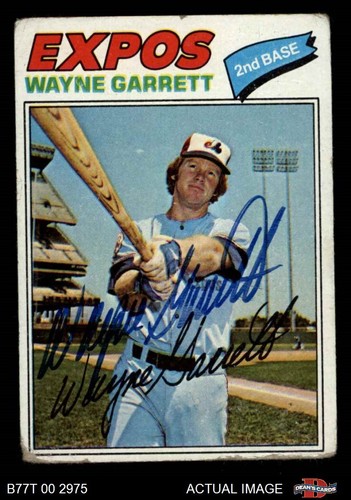 1977 Topps #417 Wayne Garrett Expos AUTO Signed | eBay