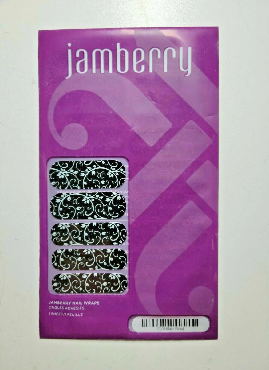 Black Floral Jamberry