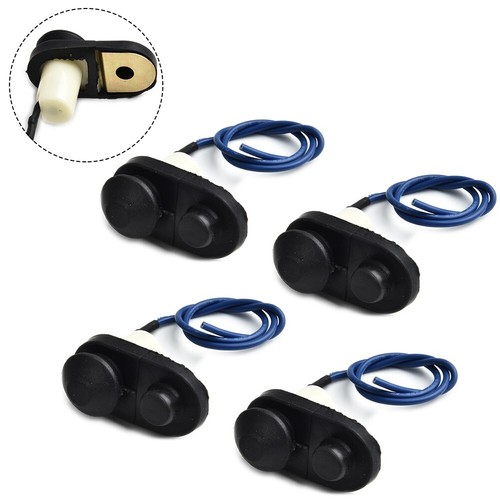 Plastic+Metal Door Light Button Universal 4pcs Accessories Durable | eBay