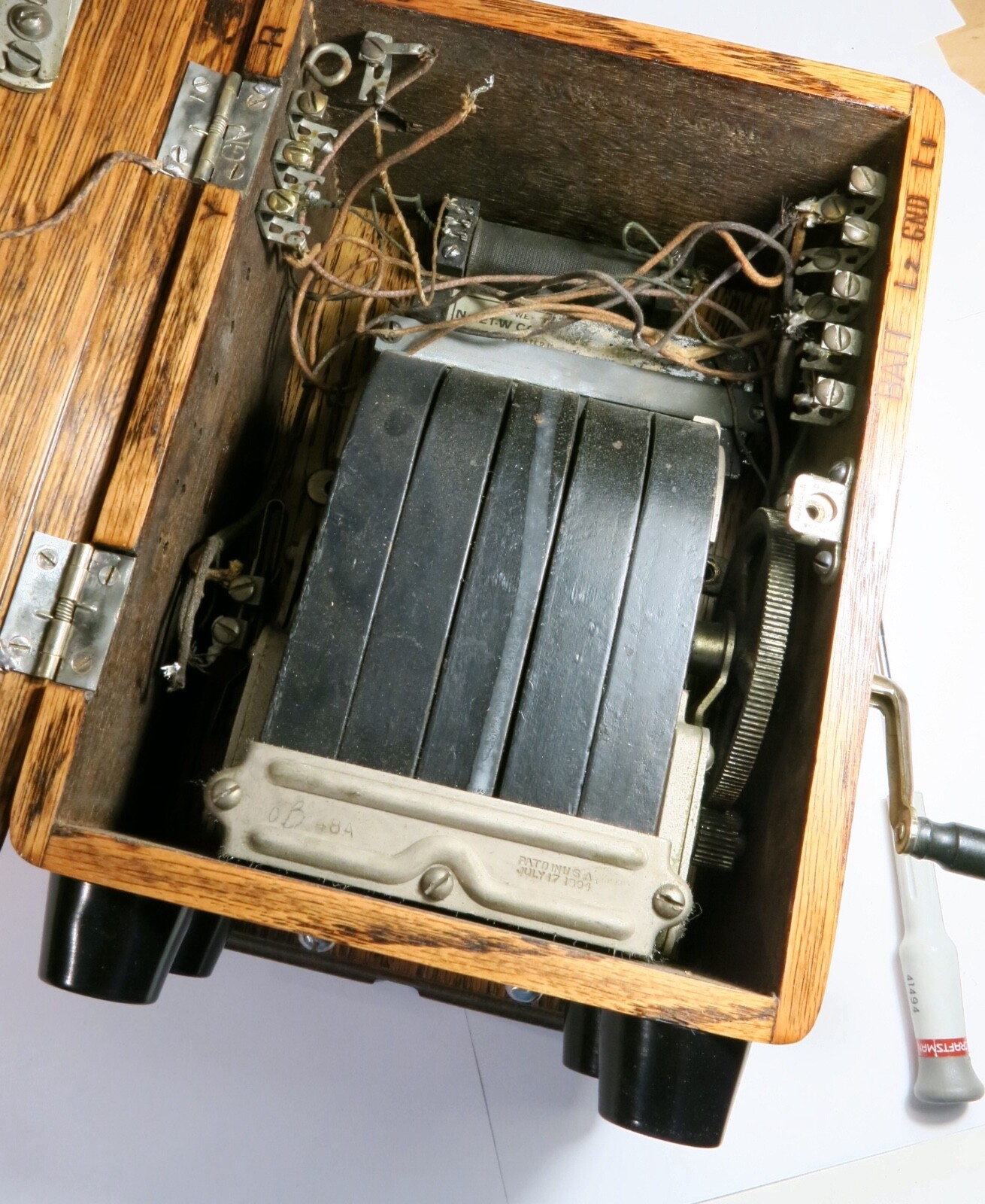 Antique Western Electric 300N Telephone Ringer Box—5 Magnet Magneto ...