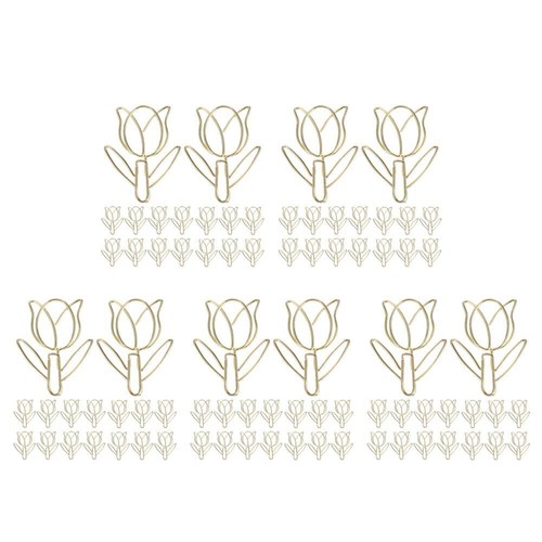 5 Pack Creative Paper Clip Office Unique Clips Planner Flower Shape ...