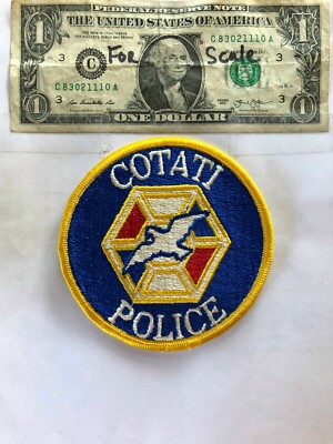 Cotati California Police patch Un-sewn great condition | eBay