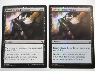 MTG Davriel's Shadowfugue Non & Foil War Of The Spark Magic Gathering ...
