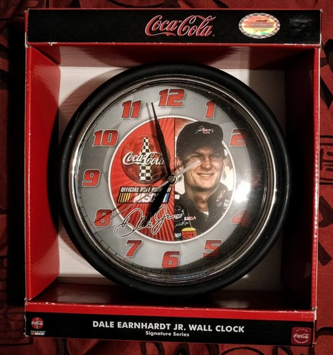 Dale Earnhardt Jr Coca Cola Wall Clock Signature Series NASCAR Coke ...